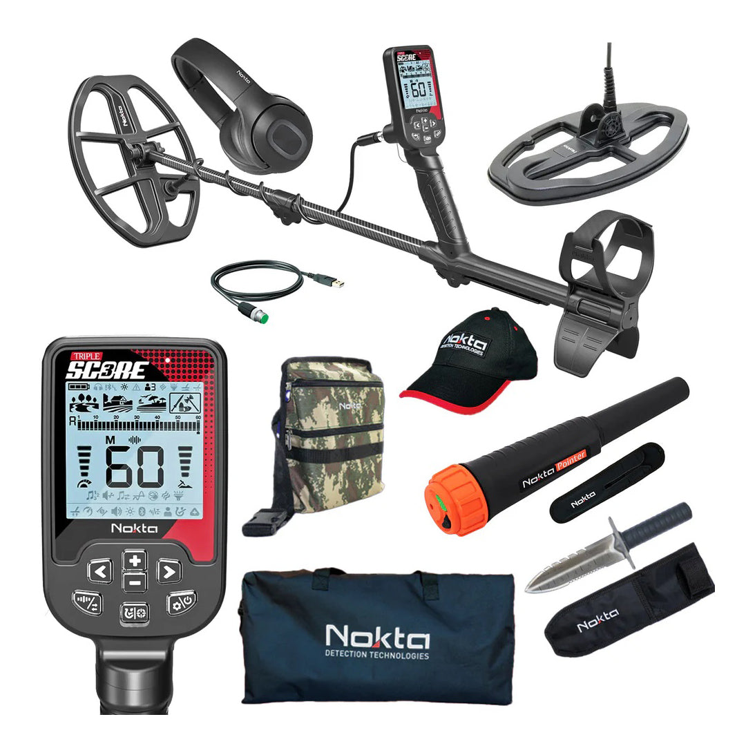 Nokta Triple Score (Score 3) Metal Detector PRO PACK – Midwest Diggers